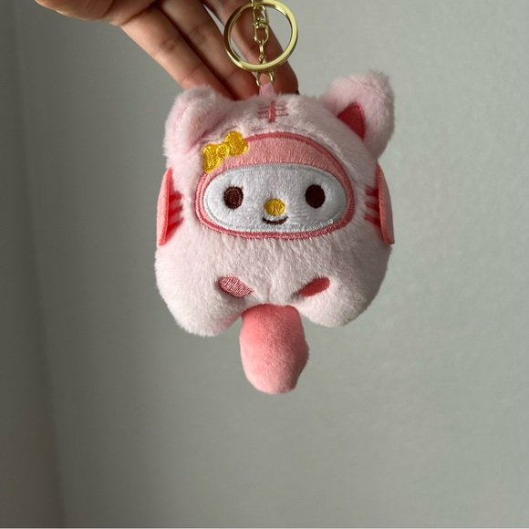 Sanrio | Accessories | My Melody In Raccoon Costume Plush Keychain 3 ...